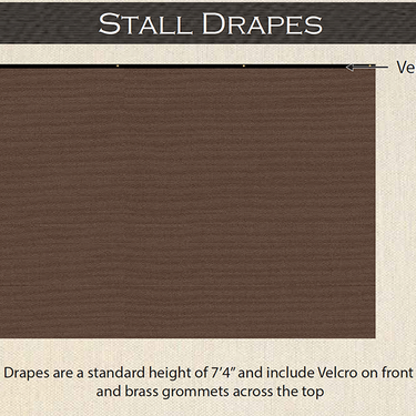 Stall Drapes & Curtains | Custom Horse Stall Banners – TACKTRUNKS